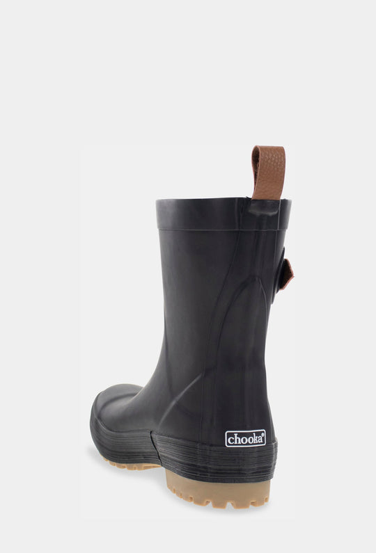 Chooka Mid Rain Boots | Everyday Mid Rain Boot - Black